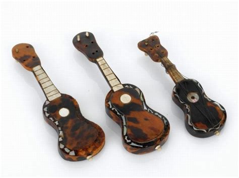Three Tortoise Shell Miniature Musical Instruments 3 Af The Barbara Sheridan Donnay Three Tortoise Shell Miniature Musical Instruments 3 Af The Barbara Sheridan Donnay