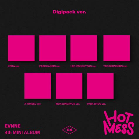 Evnne 4th Mini Album Hot Mess Digipack Ver K Monstar