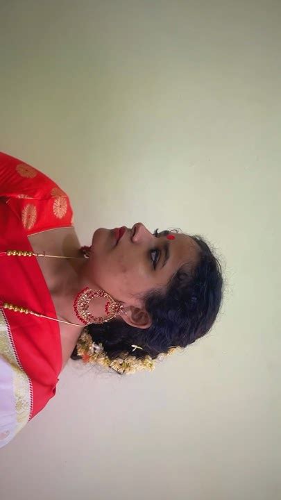 Tried Bengali Getup🌺 Bengali Bengalimakeup Bengalilook Saree Desi