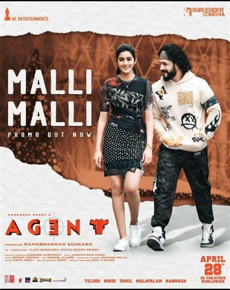 Agents Malli Malli Song Promo Out Now