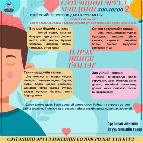 Архангай 📌СЭТГЭЦИЙН ЭРҮҮЛ МЭНДИЙН ЗӨВЛӨГӨӨ Стресс гэдэг нь гадны нөлөөнд үзүүлж буй бие