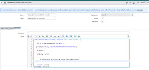 Solved How To Update Description Field In Incident Table