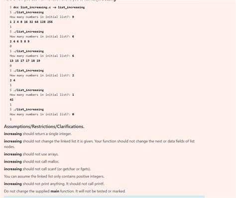 Solved Increasing Is Given One Argument Head Which Is The