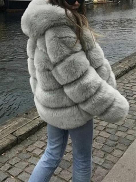 Faux Fur Winter Coats For Women Noracora