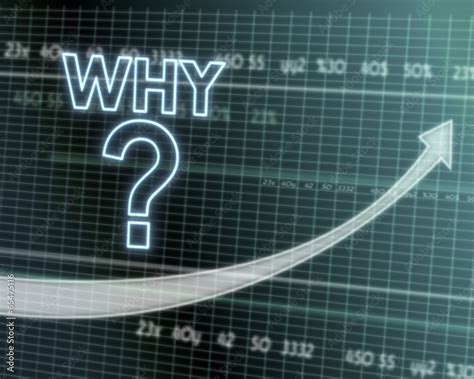Why Symbol On Stock Market Graph Stock Illustration Adobe Stock