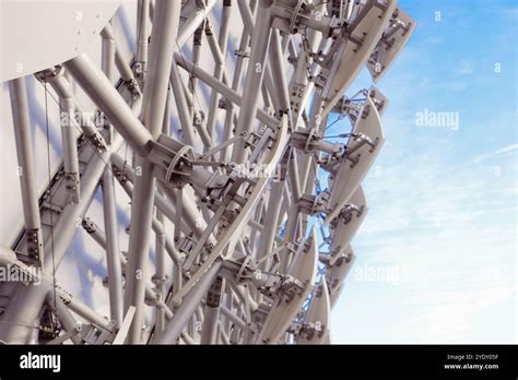 The Detailed Metal Framework Of A Contemporary Architectural Structure