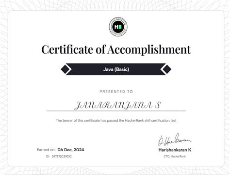 Janaranjana S On Linkedin Javaprogramming Hackerrank
