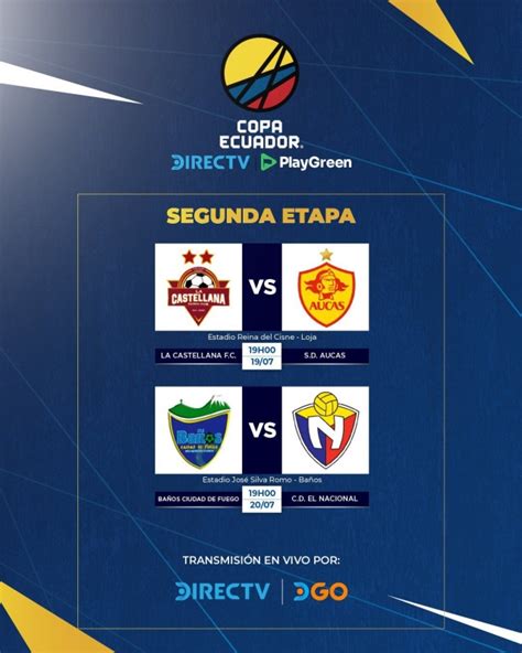 Arrancan Los 16avos De La Copa Ecuador Directv Playgreen 2024 Flama
