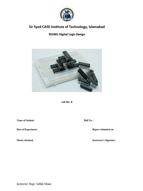 Lab 8 Half And Full Adder Verilog Modelling Pdf Computing Digital