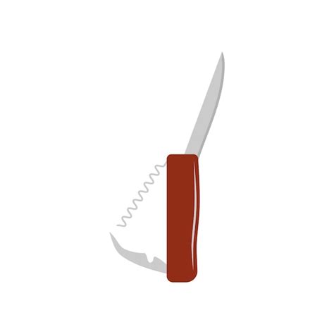 Premium Vector Army Knife Isolated On White Background