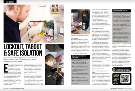 Professional Electrician Magazine Cpd Zone X1 Credit Di Log