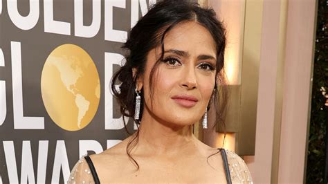 Golden Globes 2023 Salma Hayek überrascht in diesem Naked Dress in