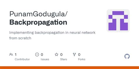 Github Punamgodugula Backpropagation Implementing Backpropagation In