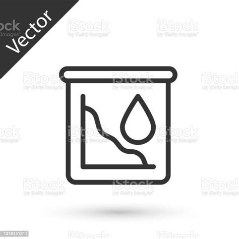 灰色の線白い背景に隔離された原油価格のアイコンでドロップします石油産業危機の概念ベクトル しずくのベクターアート素材や画像を多数ご用意