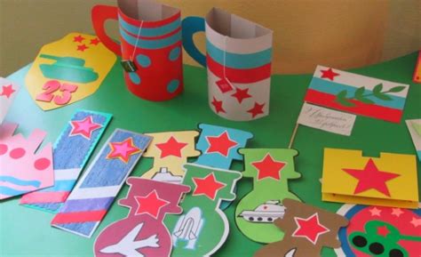 Открытки на 23 февраля своими руками в детский сад и школу