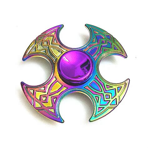 042 High Quality Fidget Spinner Metal Rainbow Dragon Hand Finger