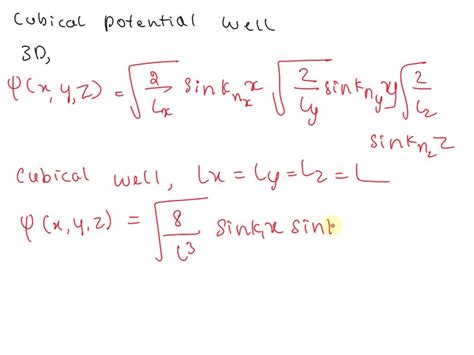 Solved Find The Normalization Constant A [in Equation Î¨ X Y Z A Sin K1x Sin K2y Sin K3z