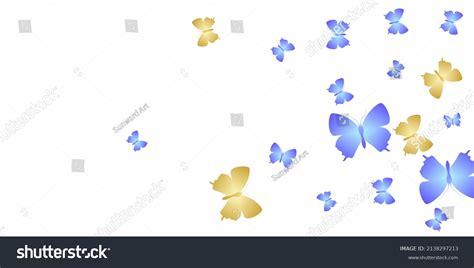 Exotic Bright Butterflies Flying Vector Wallpaper Stock Vector Royalty