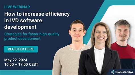Webinar How To Increase Efficiency In Ivd Software Development
