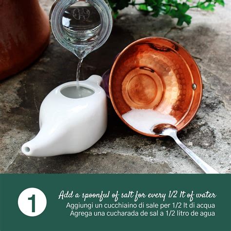 Lead Free Ceramic Neti Pot 200ml Nasal Irrigation For Sinus Congestion Relief Sinusitis