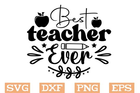 Best Teacher Ever Svg Teacher Svg Graphic By Svg Design Hub Creative