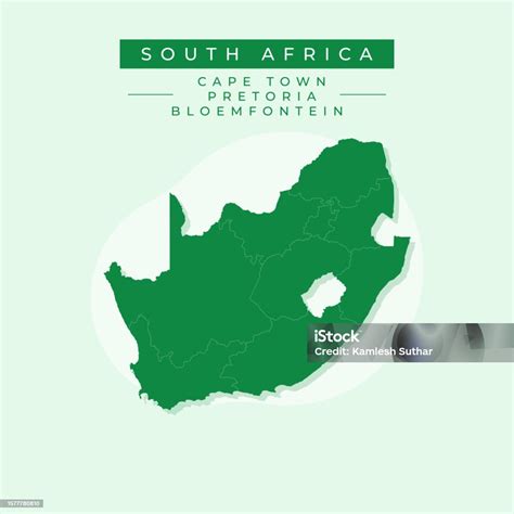 Vector Illustration Vector Of South Africa Map South Africa Stock