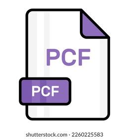 Pcf File Format Icon Images Stock Photos Vectors Shutterstock