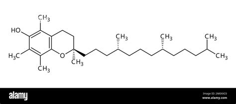 Vitamin E Molecular Structure Vitamin E Is A Fat Soluble Essential