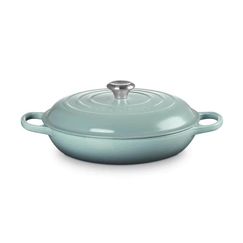 Buy Le Creuset Signature Cast Iron 30cm Shallow Casserole Sea Salt