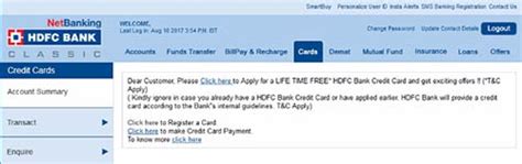 Hdfc Credit Card Netbanking Registration Reveal That