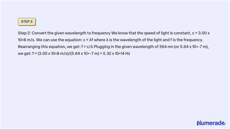 Solved The Largest Wavelength Of Light That Will Induce A