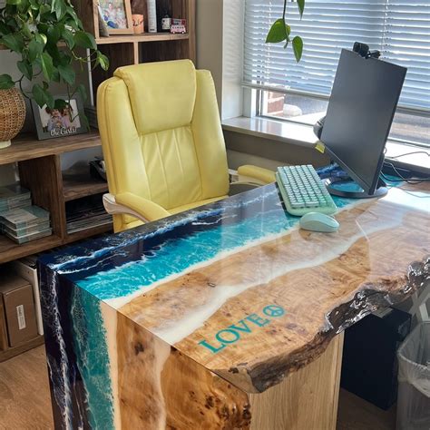 Epoxy Resin Desk Etsy