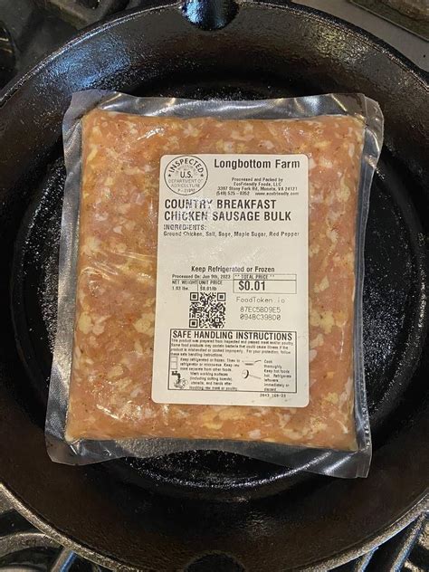 Country Breakfast Chicken Sausage Longbottom Farm