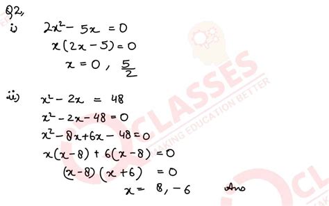 Class9 Icse Maths Ml Aggarwal Chapter Quadratic Equations