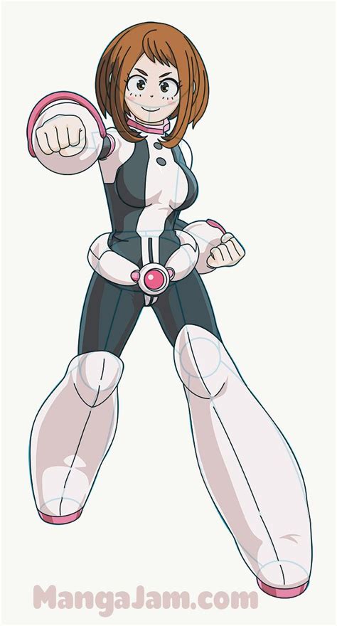 How To Draw Uraraka Ochako From Boku No Hero Academia My Hero