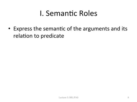 Lecture 3 Semantic Role Labelling Pdf Programming Languages Computing