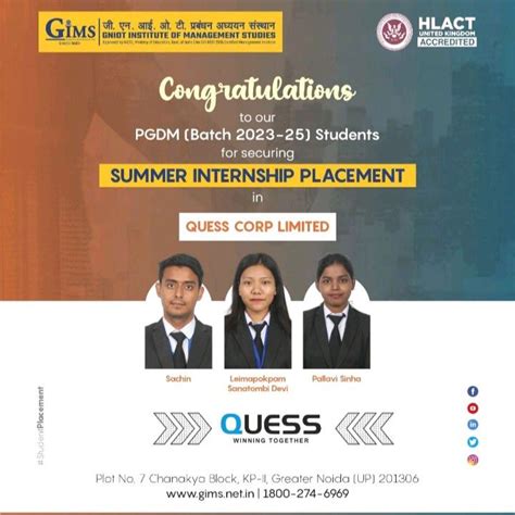 Sachin Jha On Linkedin Internship Gratitude Learningandgrowing Quesscorp Gims Gimscrc