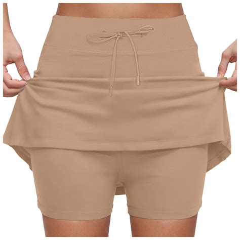 Gewsey 19 Skorts For Woman Knee Length Golf Skirt Long Athletic Tennis