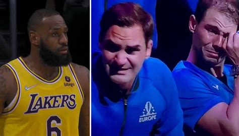 Nba Lebron Réagit à La Séquence Déchirante Entre Federer Et Nadal