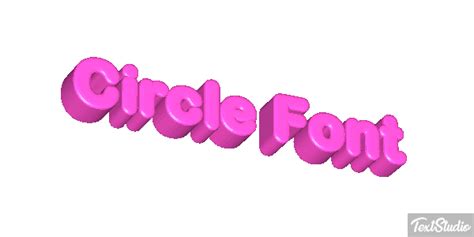Circle Font Font Animated  Logo Designs