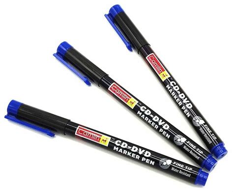 Permanent PCB Marker Camlin CD DVD Marker Pen Fine Tip Blue OHP