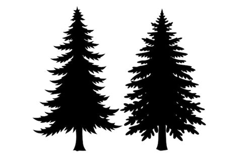 Premium Vector Pine Tree Vector Illustration Art
