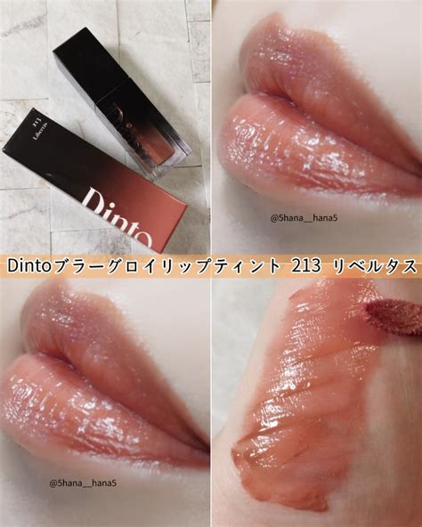Dintoブラーグロイリップティント213 リベルタス ＃hana Beauty Log