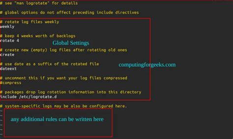 Perform Proper Rsyslog Logs Rotation Using Logrotate Computingforgeeks