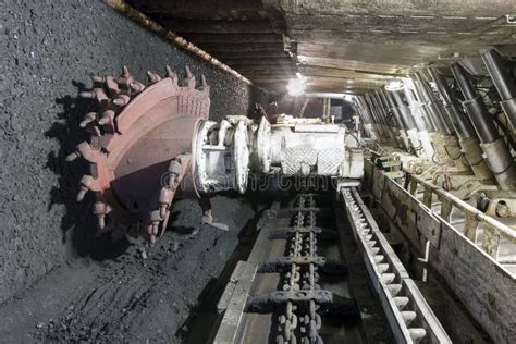 Coal Extraction Coal Mine Excavator Stock Image Image Of Material