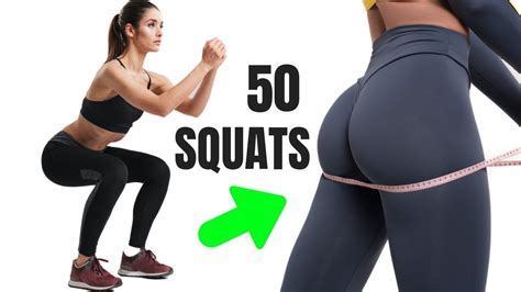50 Squats Challenge Lean Legs Butt YouTube