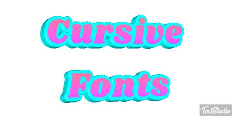 Cursive Fonts Font Animated  Logo Designs