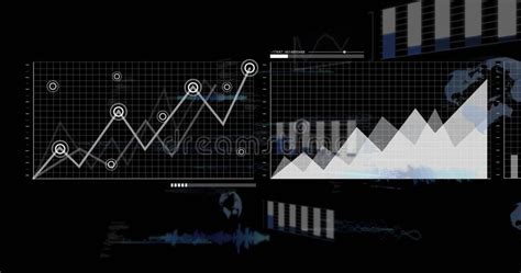 Image Of Digital Data Processing On Black Background Stock Image Image Of Network Concept