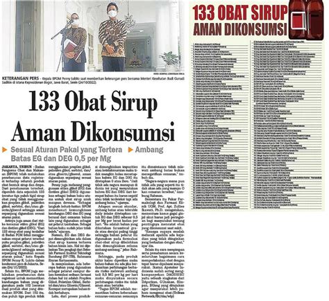 133 Obat Sirup Aman Dikonsumsi Koran Humas Ugm Ac Id