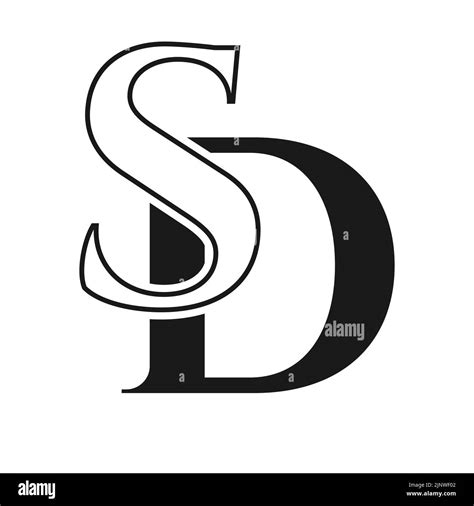 Initial Letter Sd Ds Logo Design Template Monogram Letter Ds Luxury